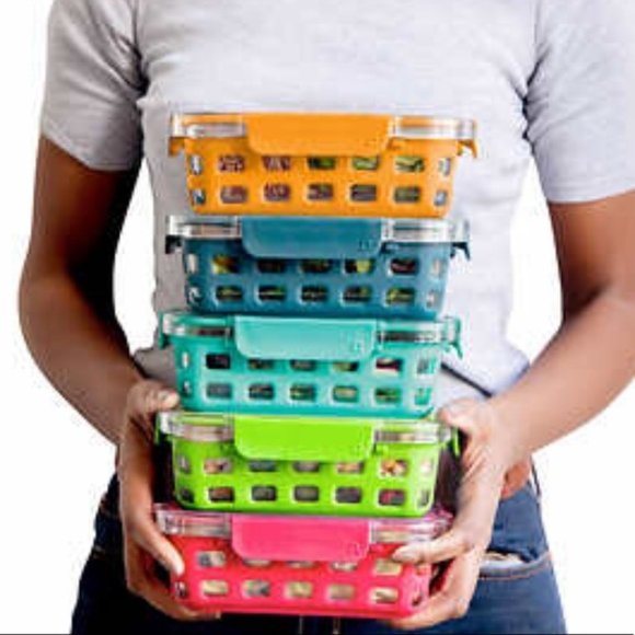 Ello | Kitchen | Ello Piece Glass Meal Prep Food Container Set | Poshmark